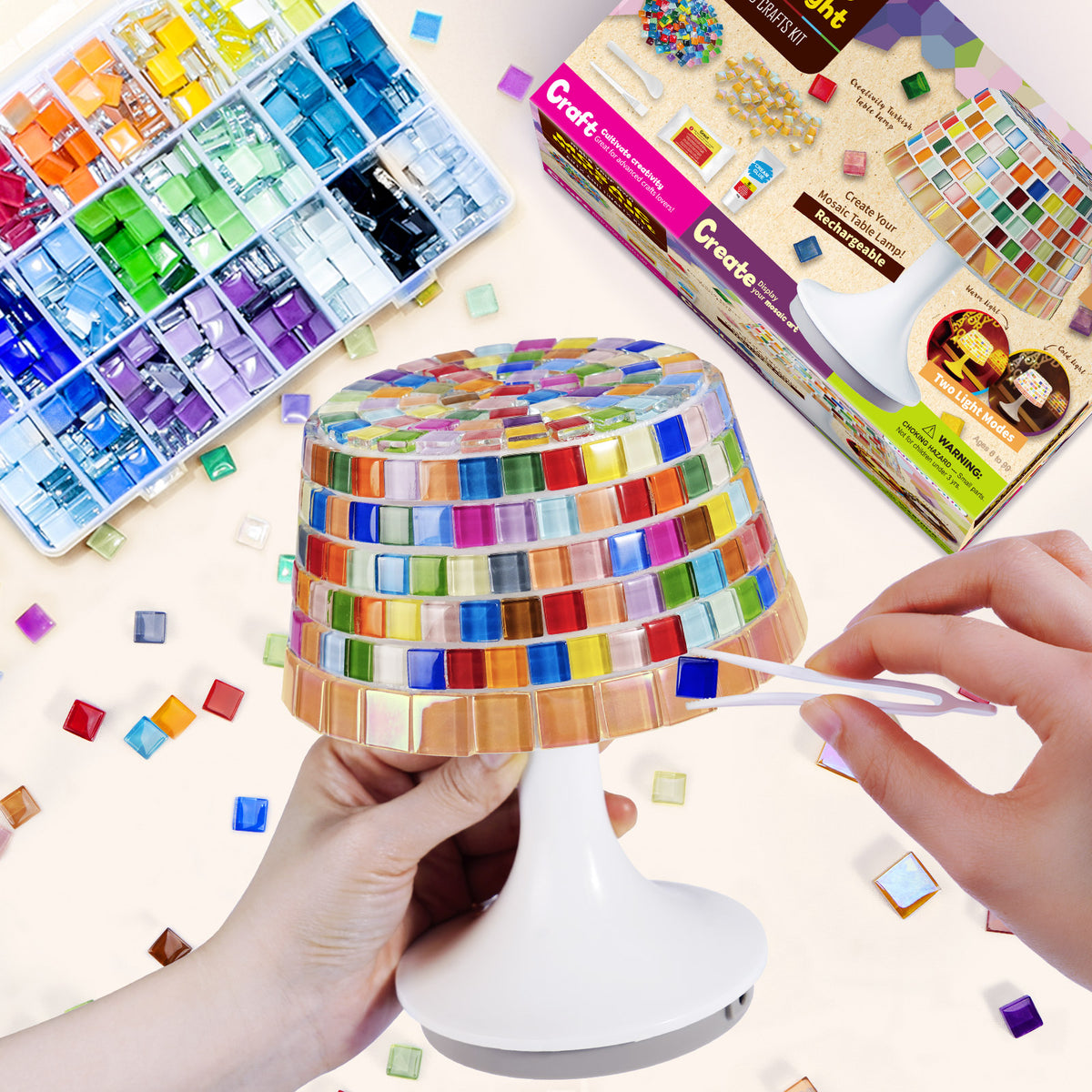 Make Your Own Mosaic Night Light Kit – onetofour1234